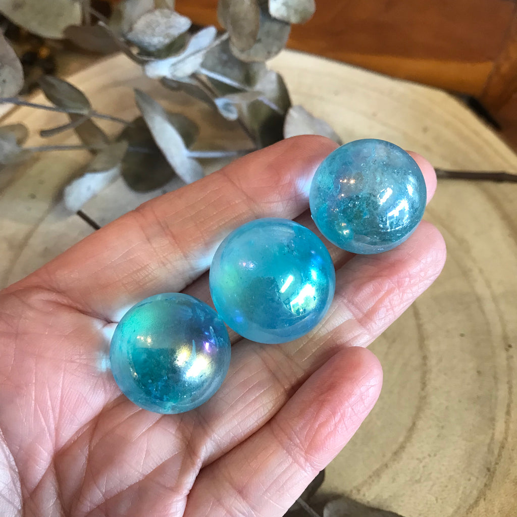Aura Quartz Mini Spheres – Nurture Gifts
