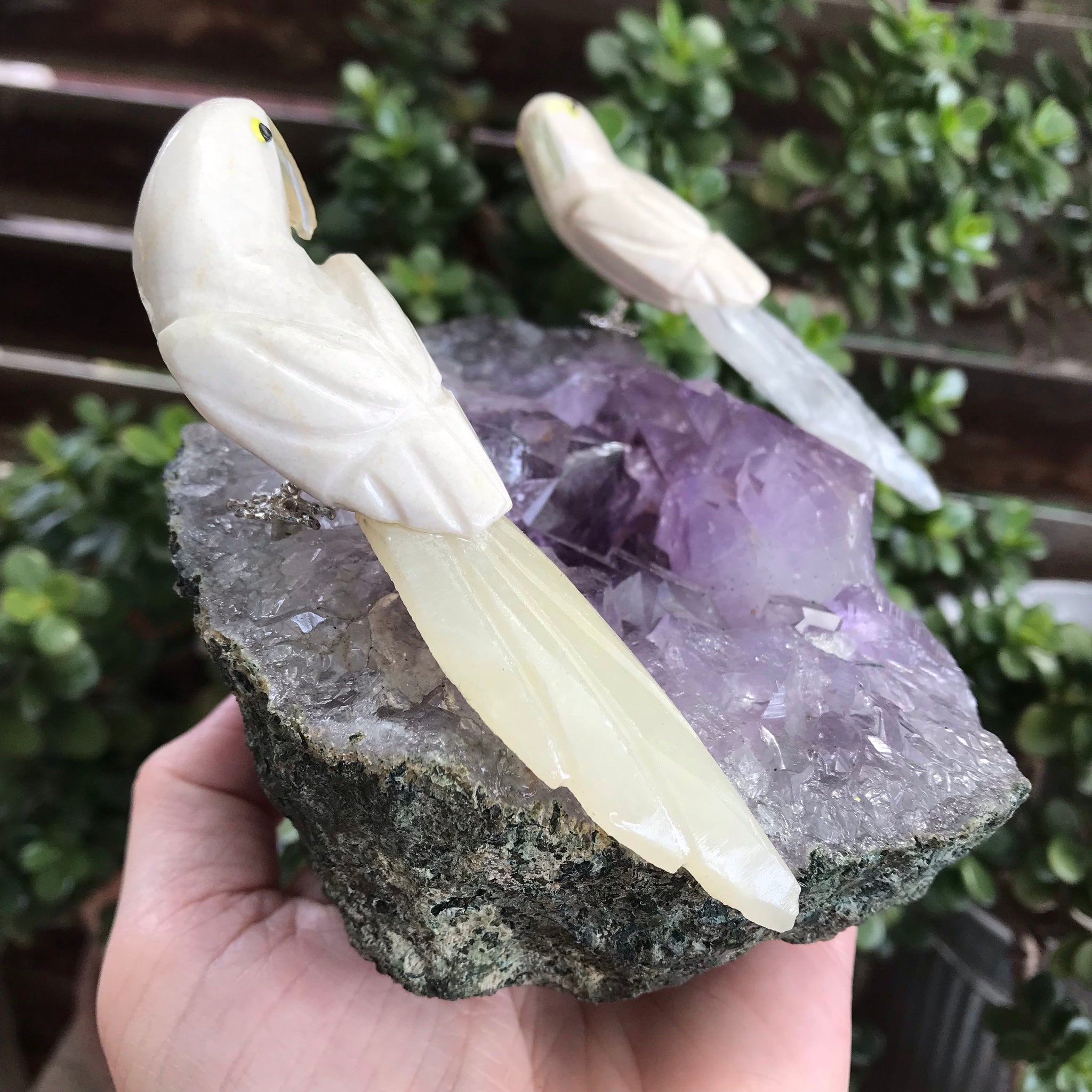 Amethyst Geode Bird Bath SKU 19790 – Nurture Gifts