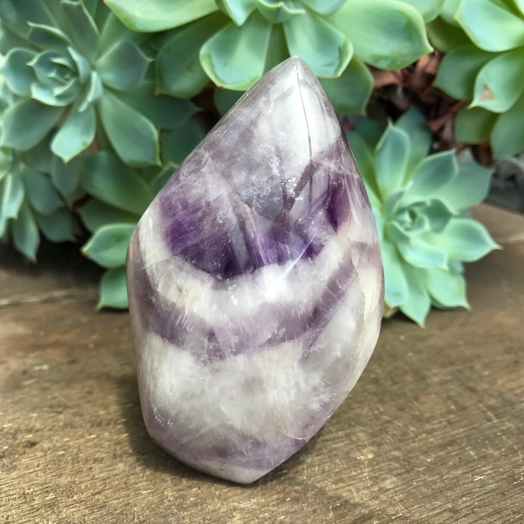 Chevron Amethyst Flame SKU 17719 – Nurture Gifts