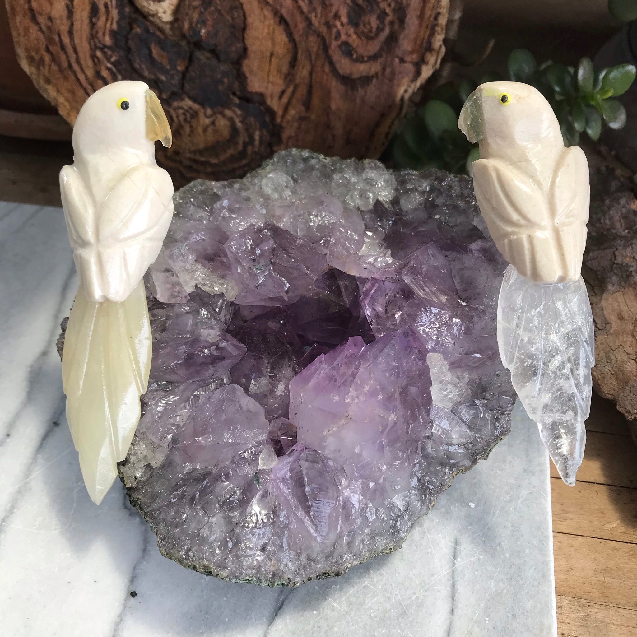 Amethyst Geode Bird Bath SKU 19790 – Nurture Gifts
