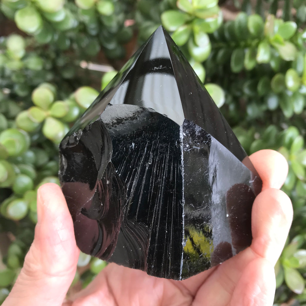 Black Obsidian Base Cut Point SKU 21095 – Nurture Gifts